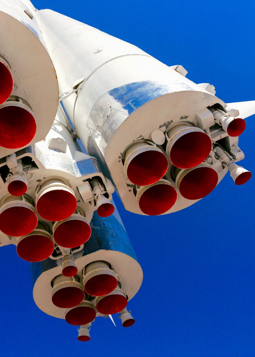 'Vintage Spaceship Boosters' Poster by Art Ofphotos | Displate