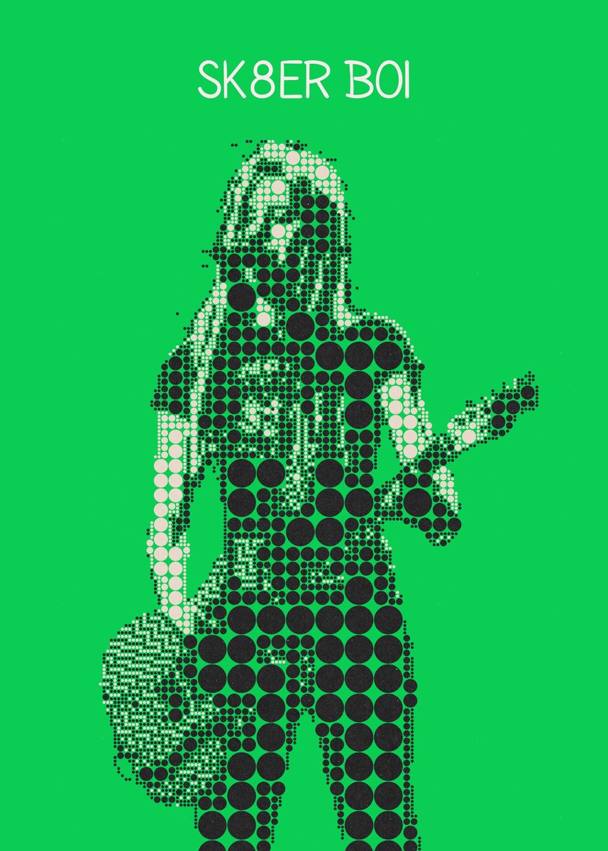 'Sk8er Boi ' Poster, picture, metal print, paint by The Poster | Displate