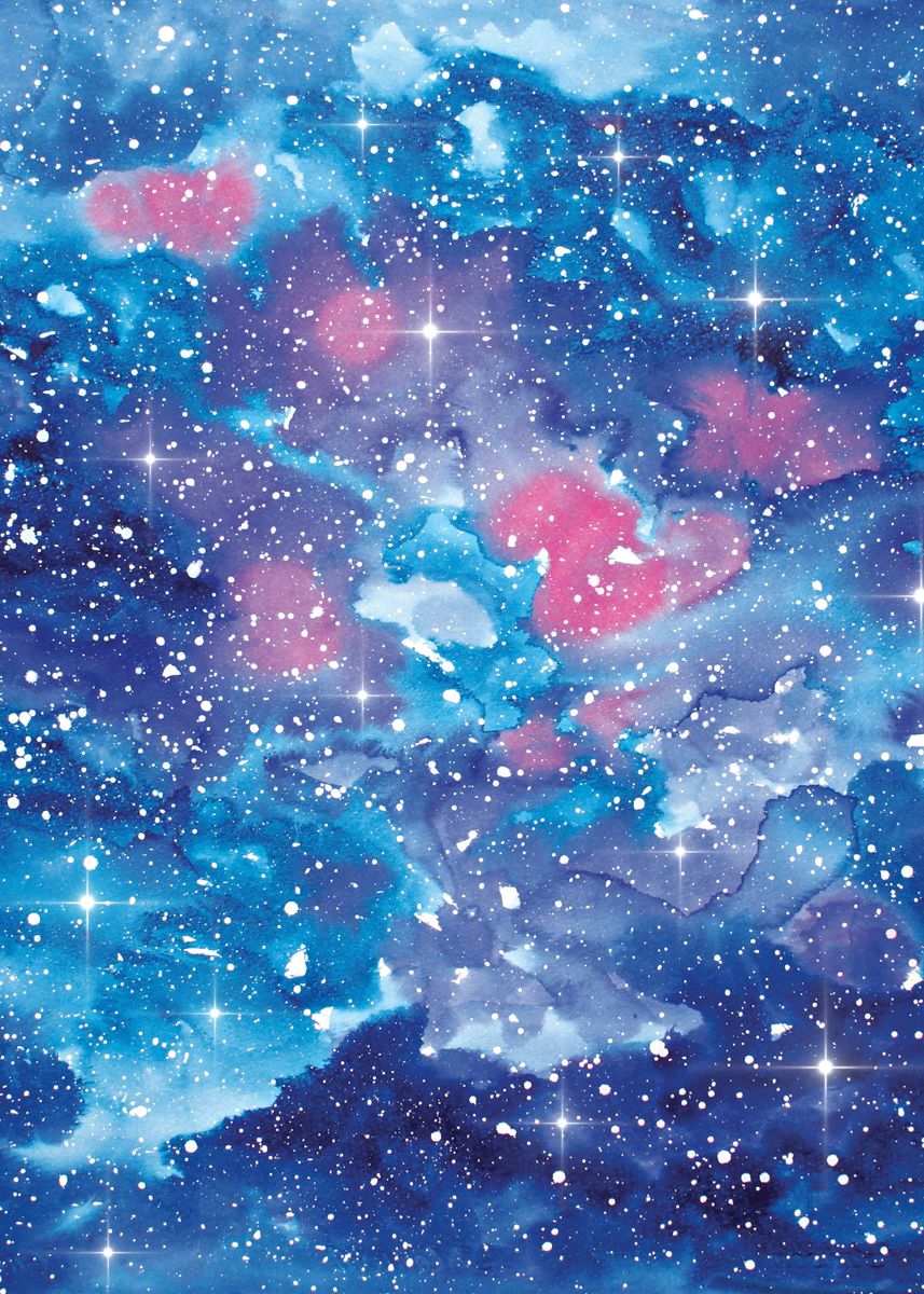 'Galaxy 16' Poster, picture, metal print, paint by Aloke Design | Displate