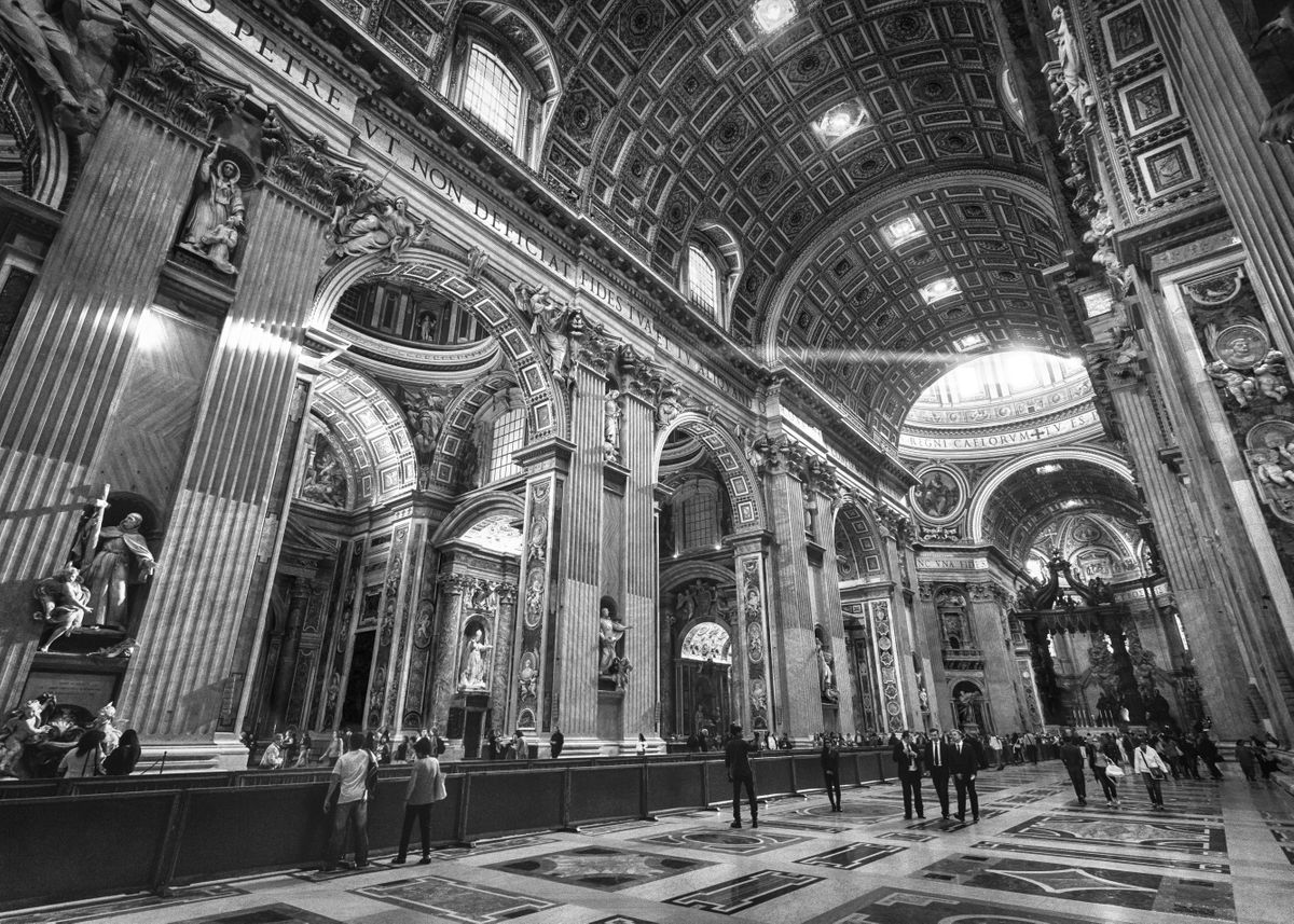 'Saint Peter Basilica' Poster by Giuseppe Cammino | Displate
