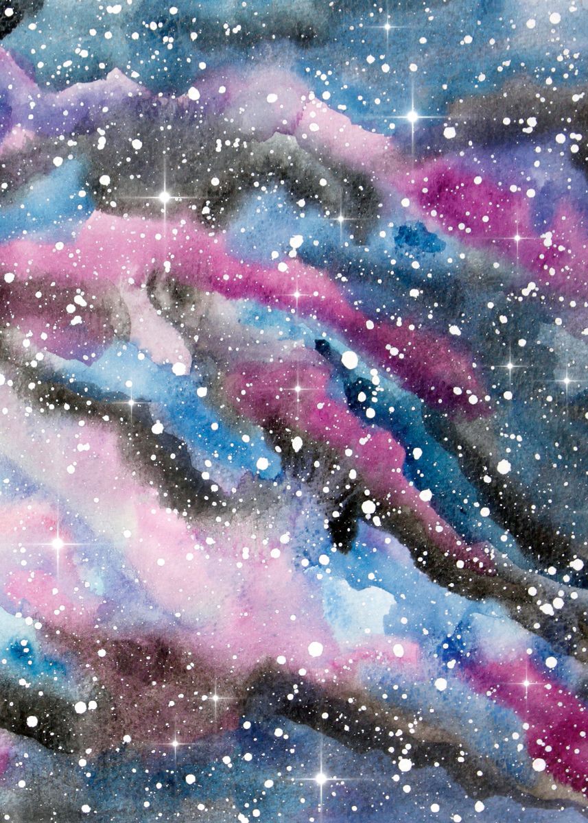 'Galaxy 20' Poster, picture, metal print, paint by Aloke Design | Displate