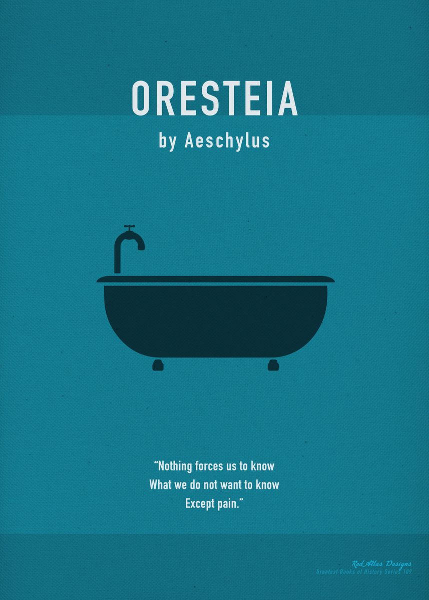 'Oresteia by Sophocles Book' Poster, picture, metal print, paint by ...