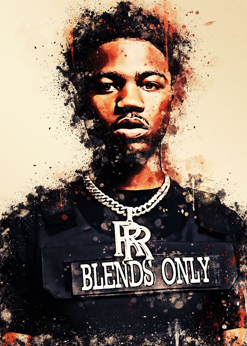 'Roddy Ricch' Poster, picture, metal print, paint by ru ke | Displate
