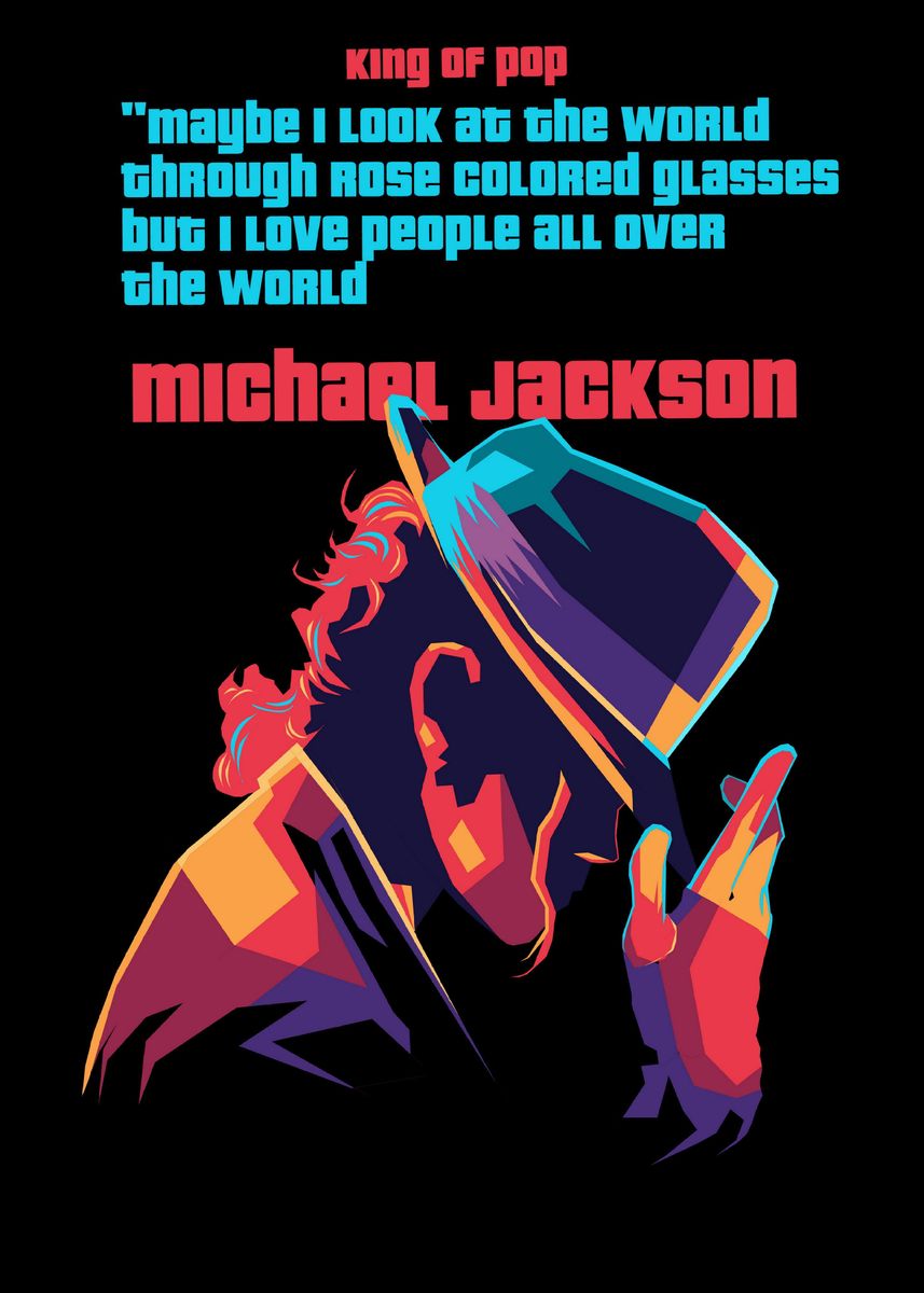 'michael jackson' Poster, picture, metal print, paint by Hafis | Displate