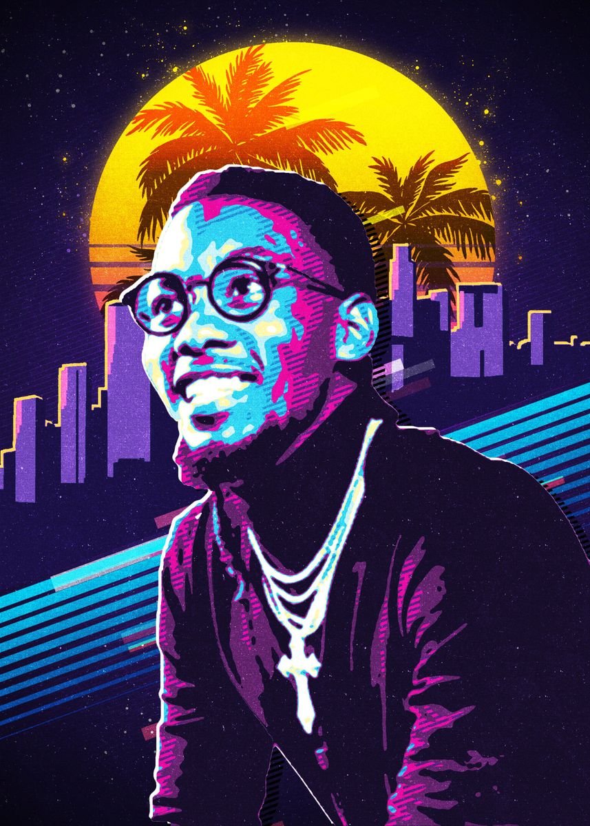 'Kendrell Offset' Poster, picture, metal print, paint by NiceAndBetter ...