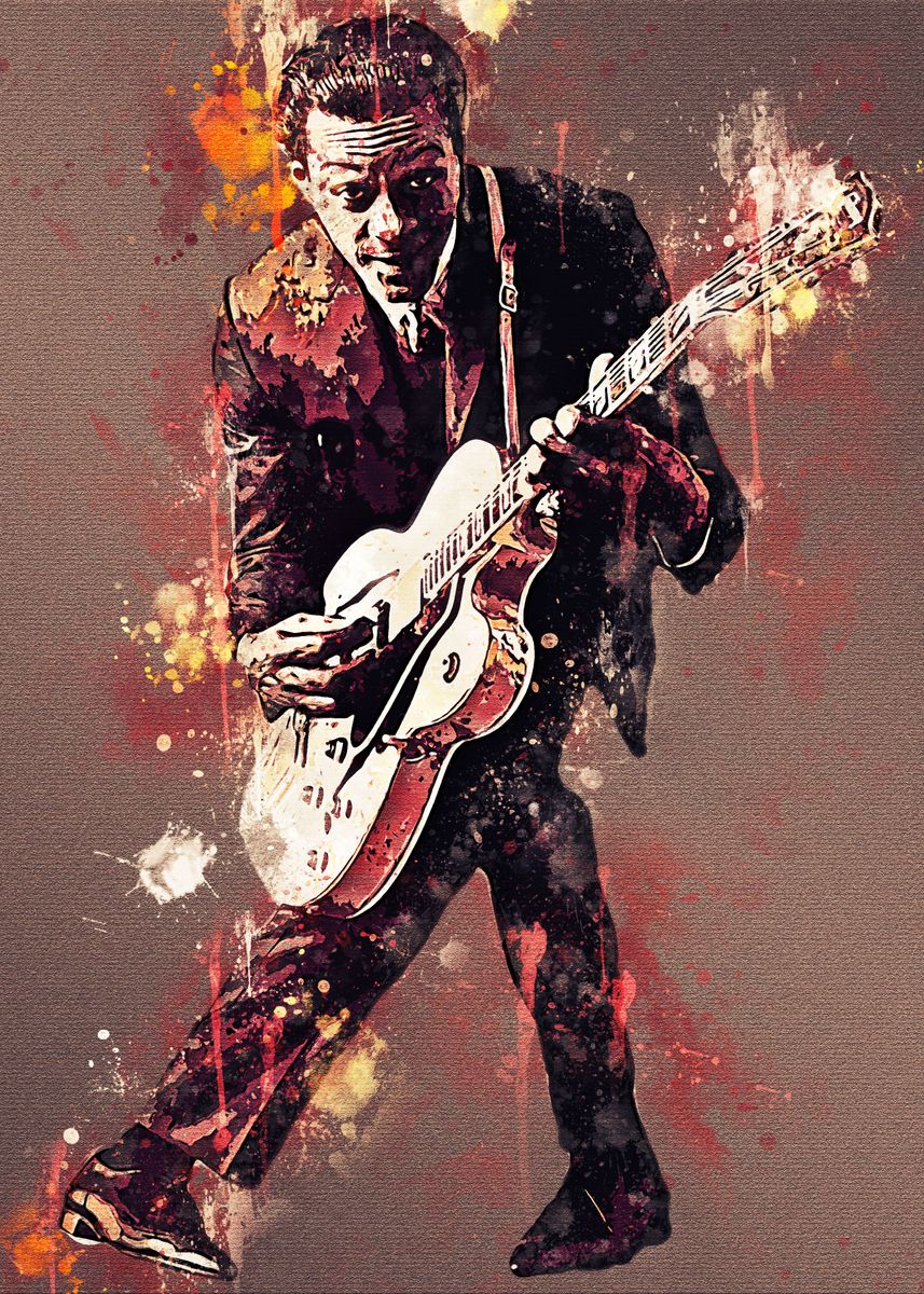 'Chuck Berry ' Poster by ru ke | Displate