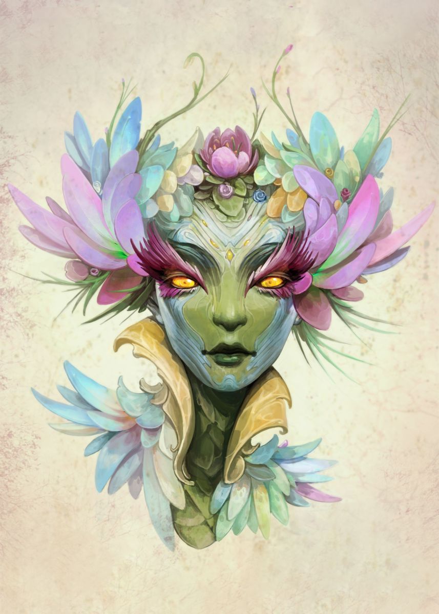'Fae portrait' Poster, picture, metal print, paint by Yasen Stoilov ...