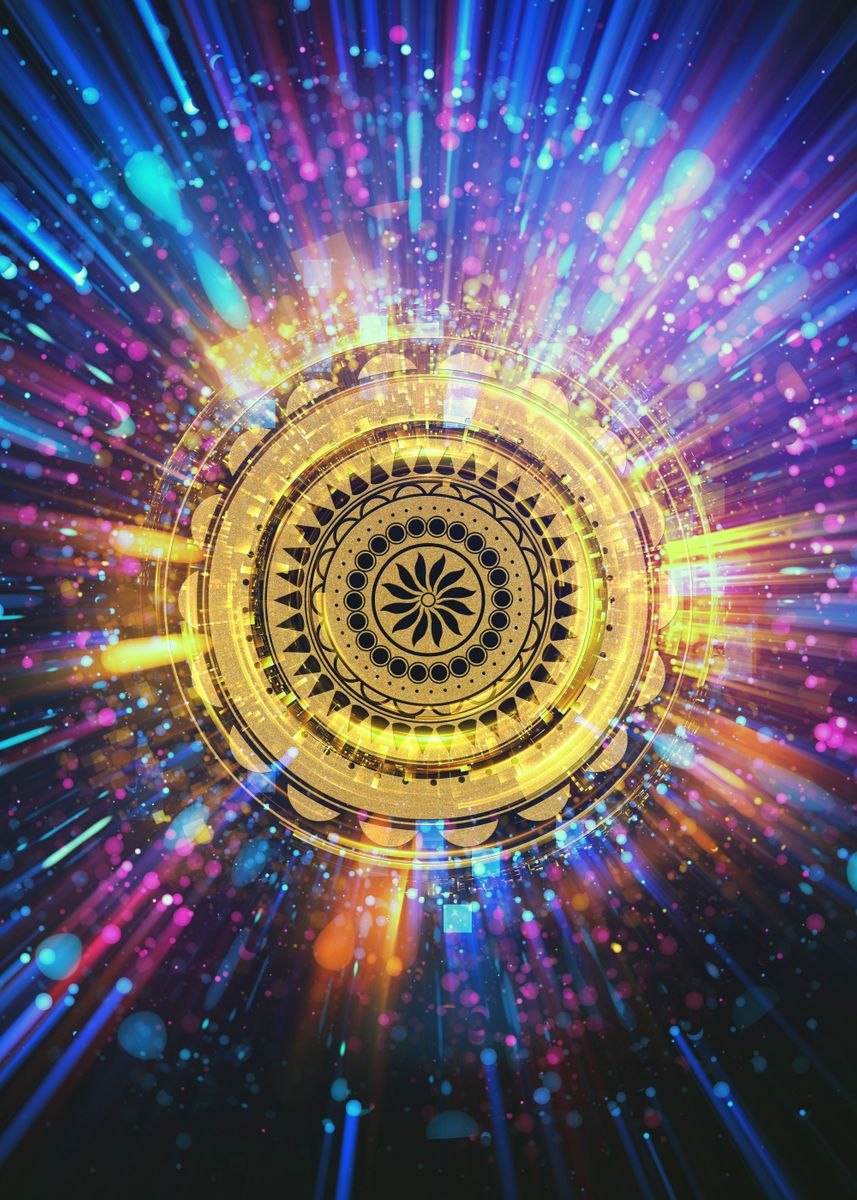 'Space Mandala 3' Poster, picture, metal print, paint by Cosmo 18 ...