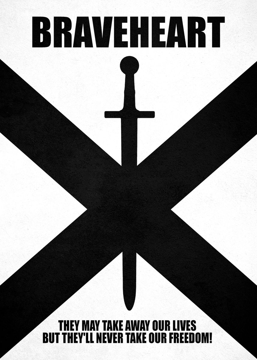 'Braveheart' Poster by Graphix | Displate