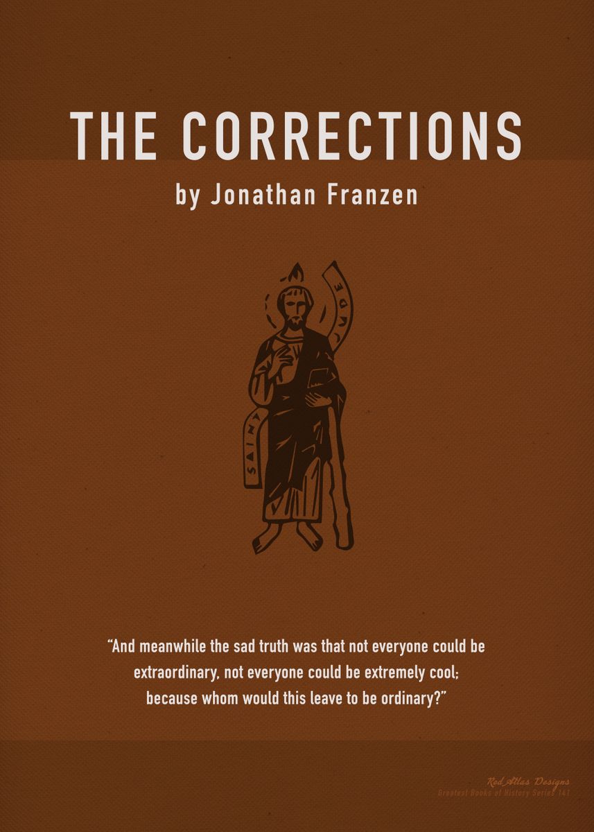 'The Corrections Book Art' Poster, picture, metal print, paint by ...