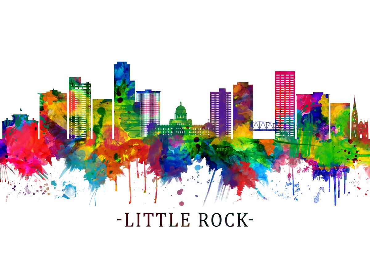 'Little Rock Arkansas ' Poster by Towseef Dar | Displate