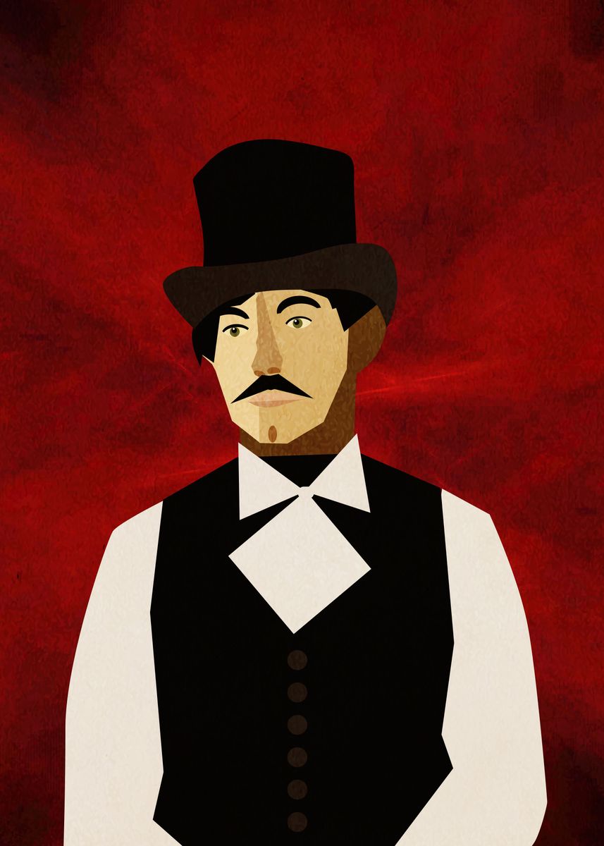 'A man in a top hat' Poster by Michal Eyal | Displate