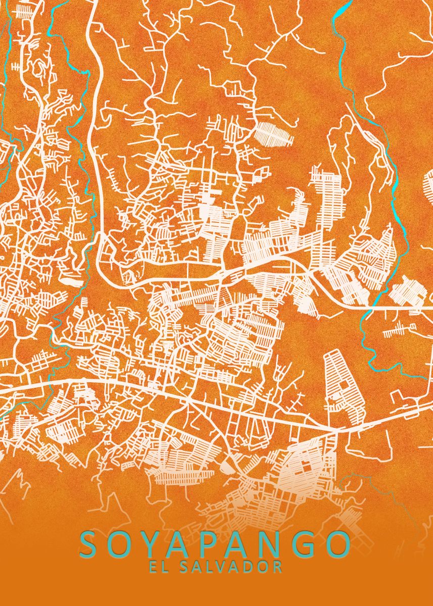 'Soyapango El Salvador City' Poster, picture, metal print, paint by ...