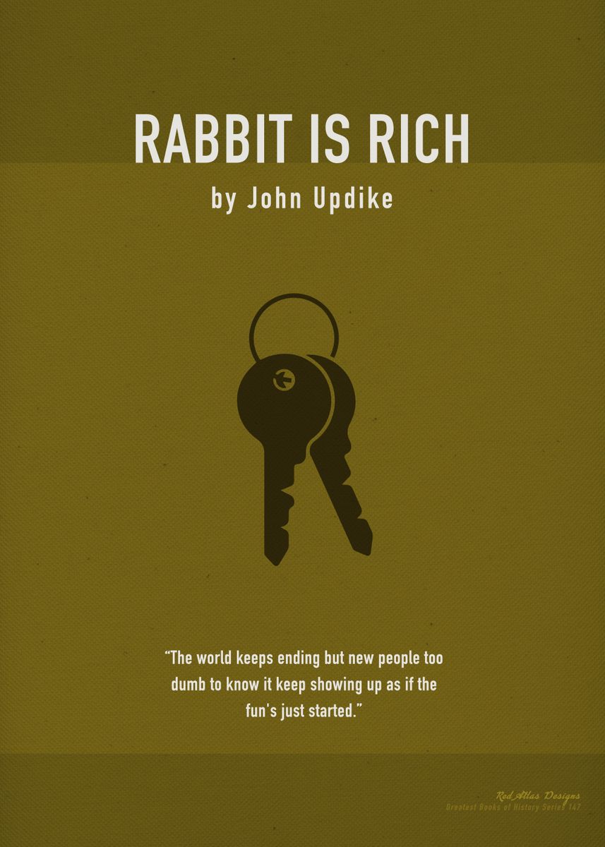 'Rabbit is Rich by Updike' Poster by Design Turnpike | Displate