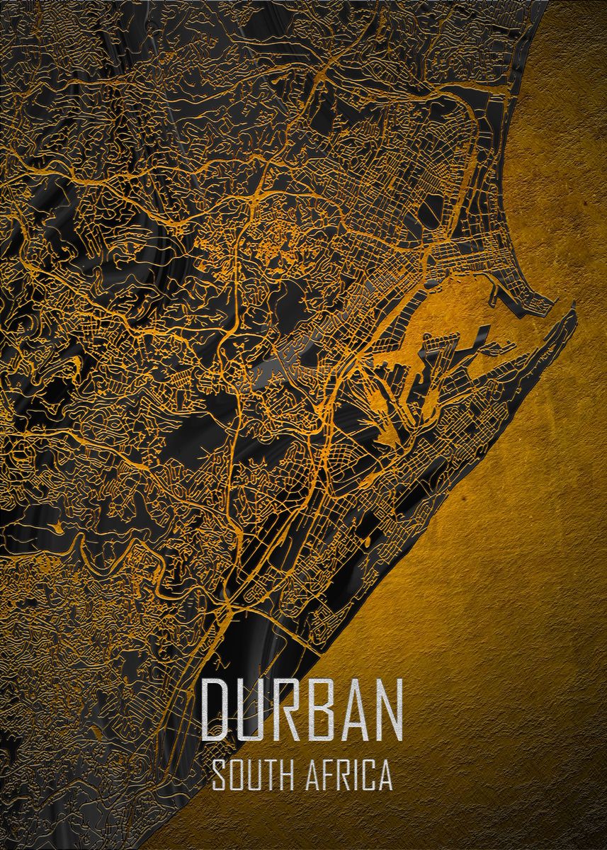 'Durban South Africa' Poster by Coconut Sorbet | Displate