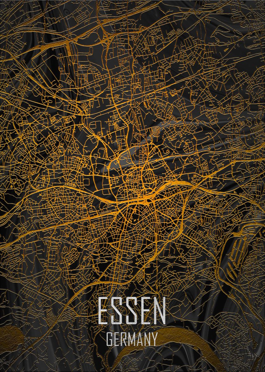 'Essen Germany' Poster, picture, metal print, paint by Coconut Sorbet ...
