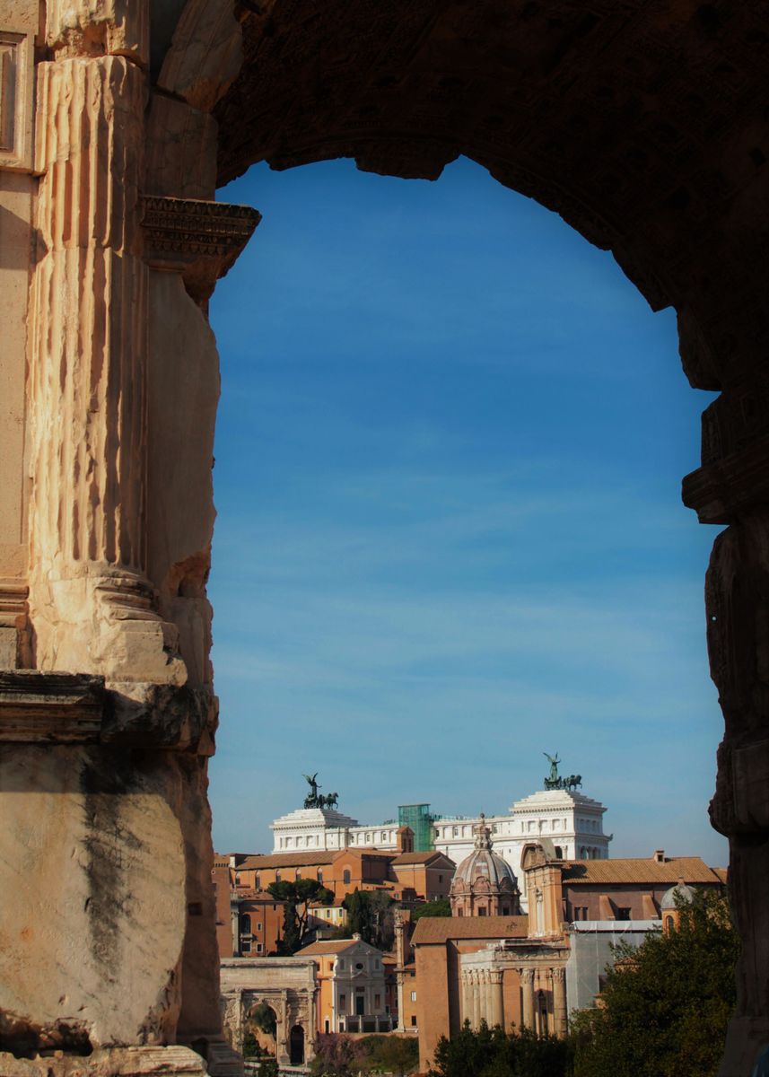 ' A View of the Roman Forum' Poster, picture, metal print, paint by ...