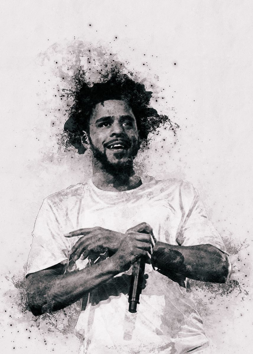 'Jermaine Cole style' Poster, picture, metal print, paint by ...