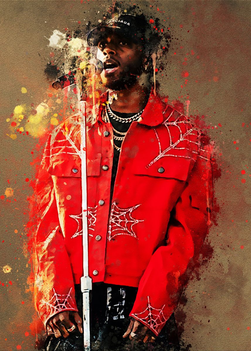 '6lack' Poster, picture, metal print, paint by ru ke | Displate