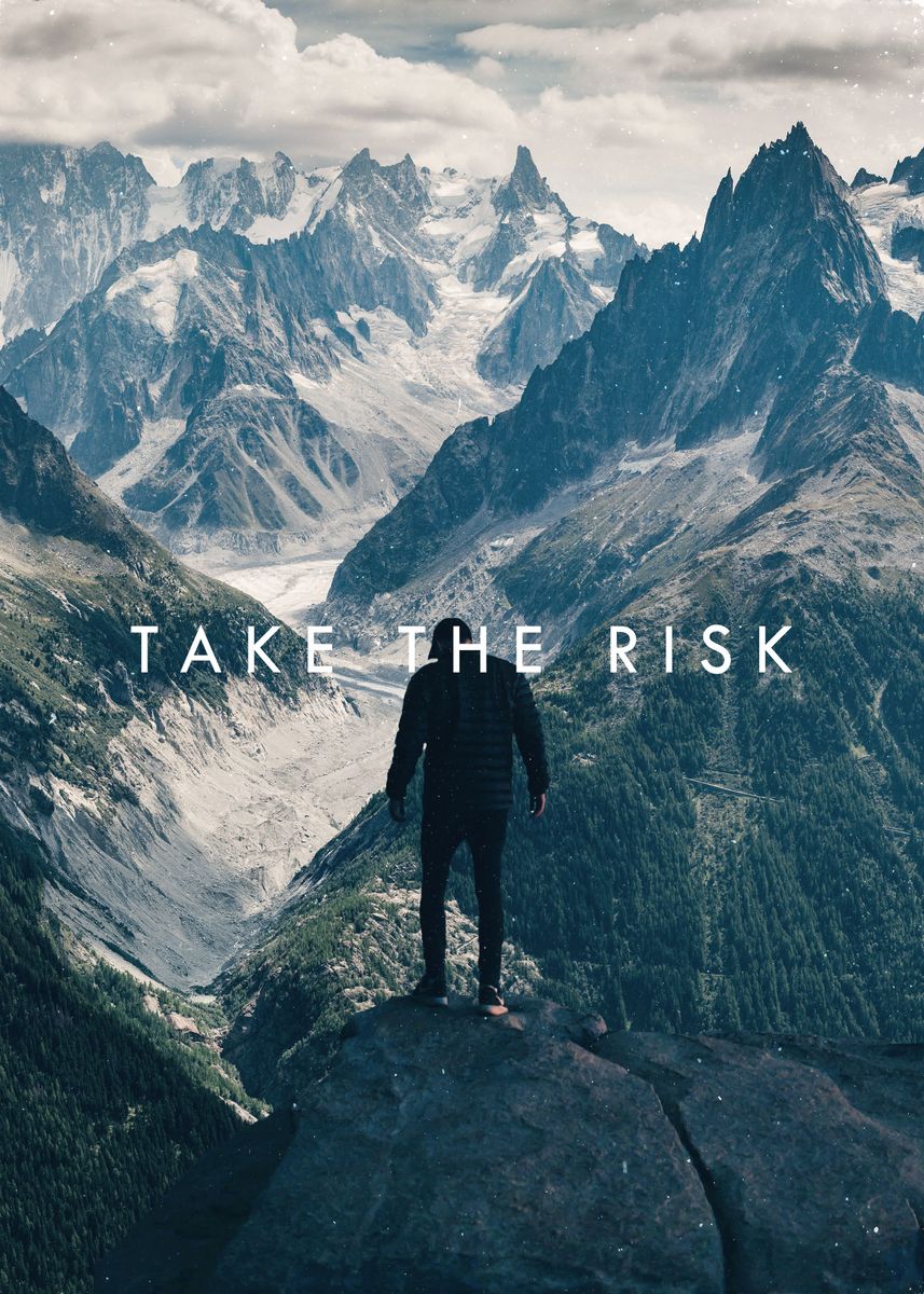 'Take The Risk' Poster, picture, metal print, paint by max salkov ...