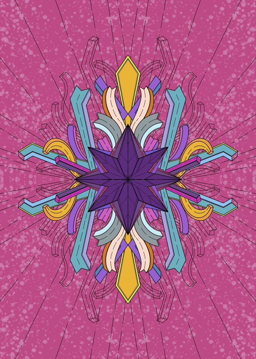 'Abstract Pattern III' Poster by Apurva | Displate