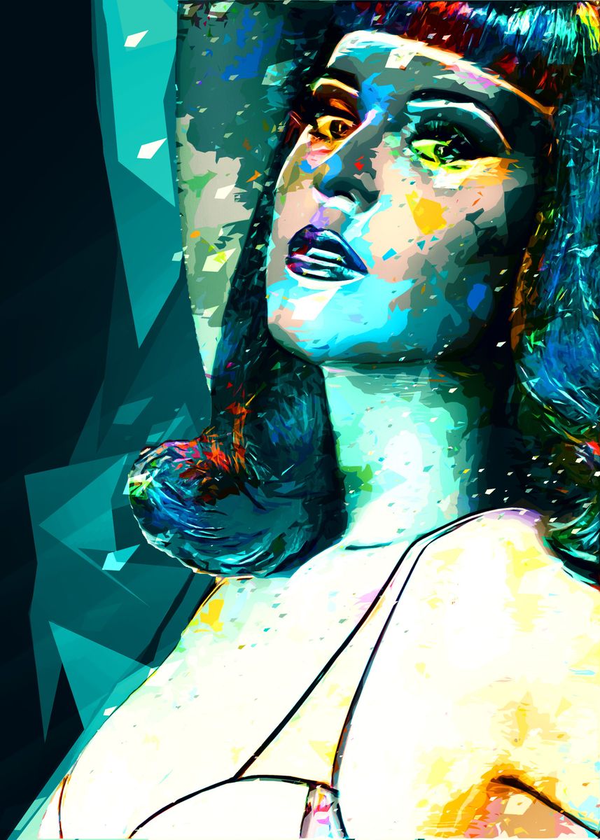 'Katy Perry' Poster, picture, metal print, paint by Zneva Hysnu | Displate