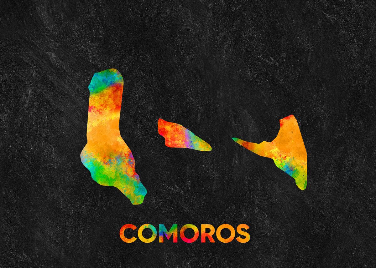 'comoros' Poster by SplashDesign | Displate