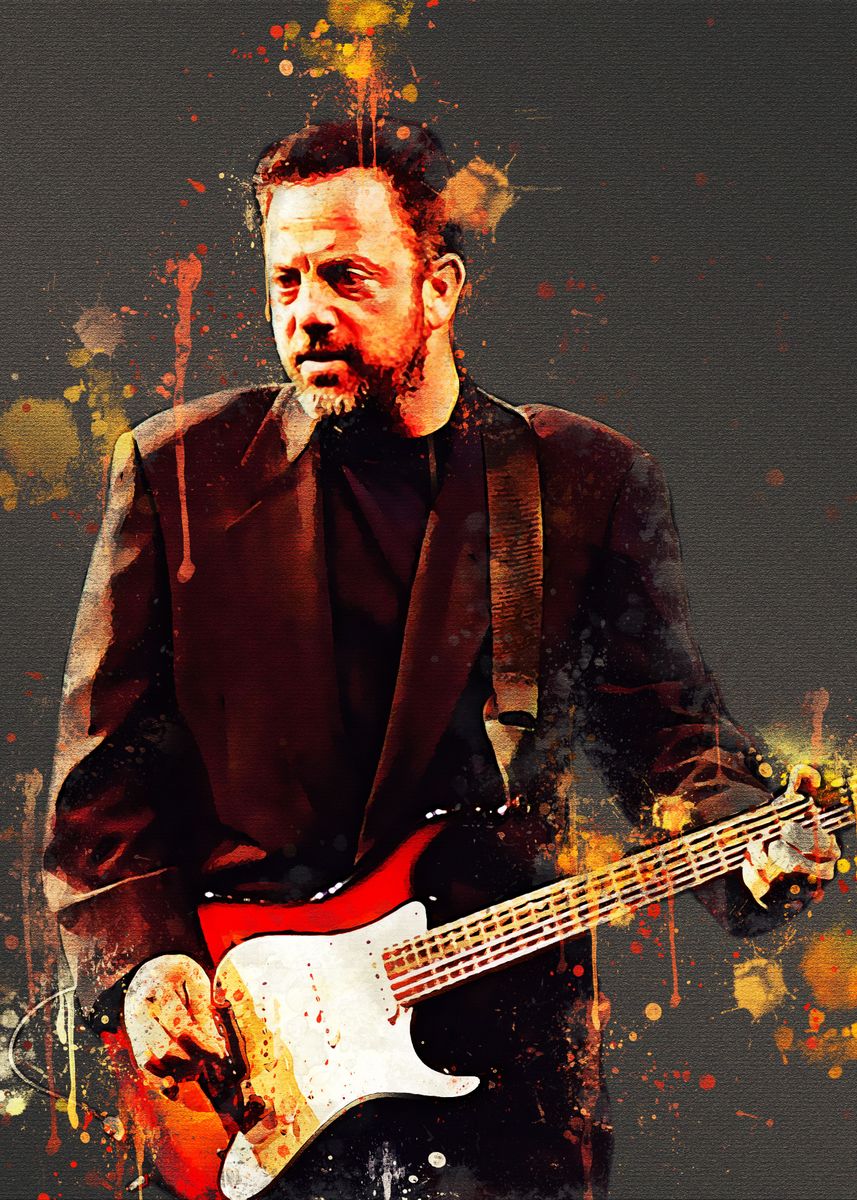 'Billy Joel' Poster, picture, metal print, paint by ru ke | Displate