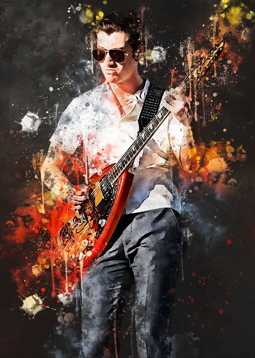 'Alex Turner' Poster, picture, metal print, paint by ru ke | Displate