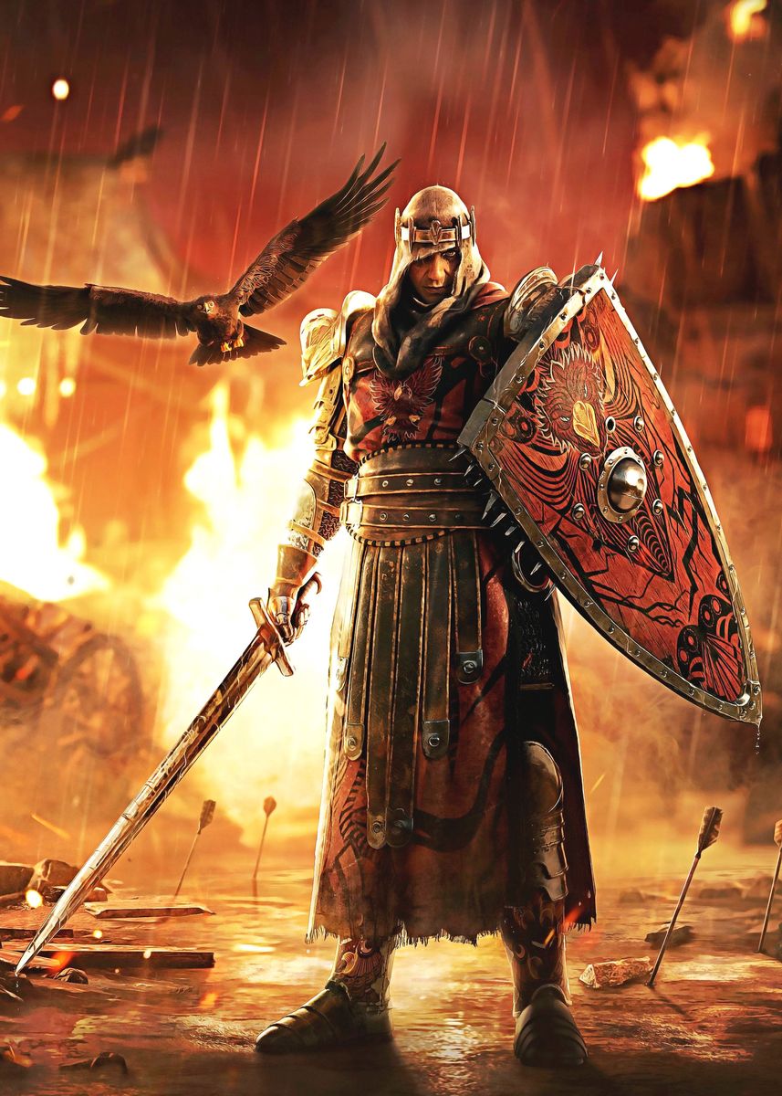 'For Honour' Poster, picture, metal print, paint by Kunyah | Displate