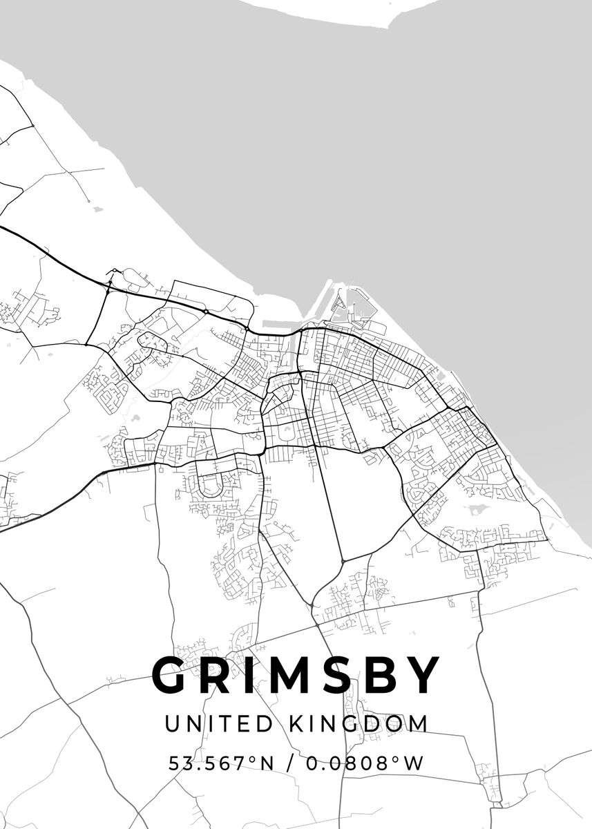 'Grimsby UK' Poster, picture, metal print, paint by Conceptual ...