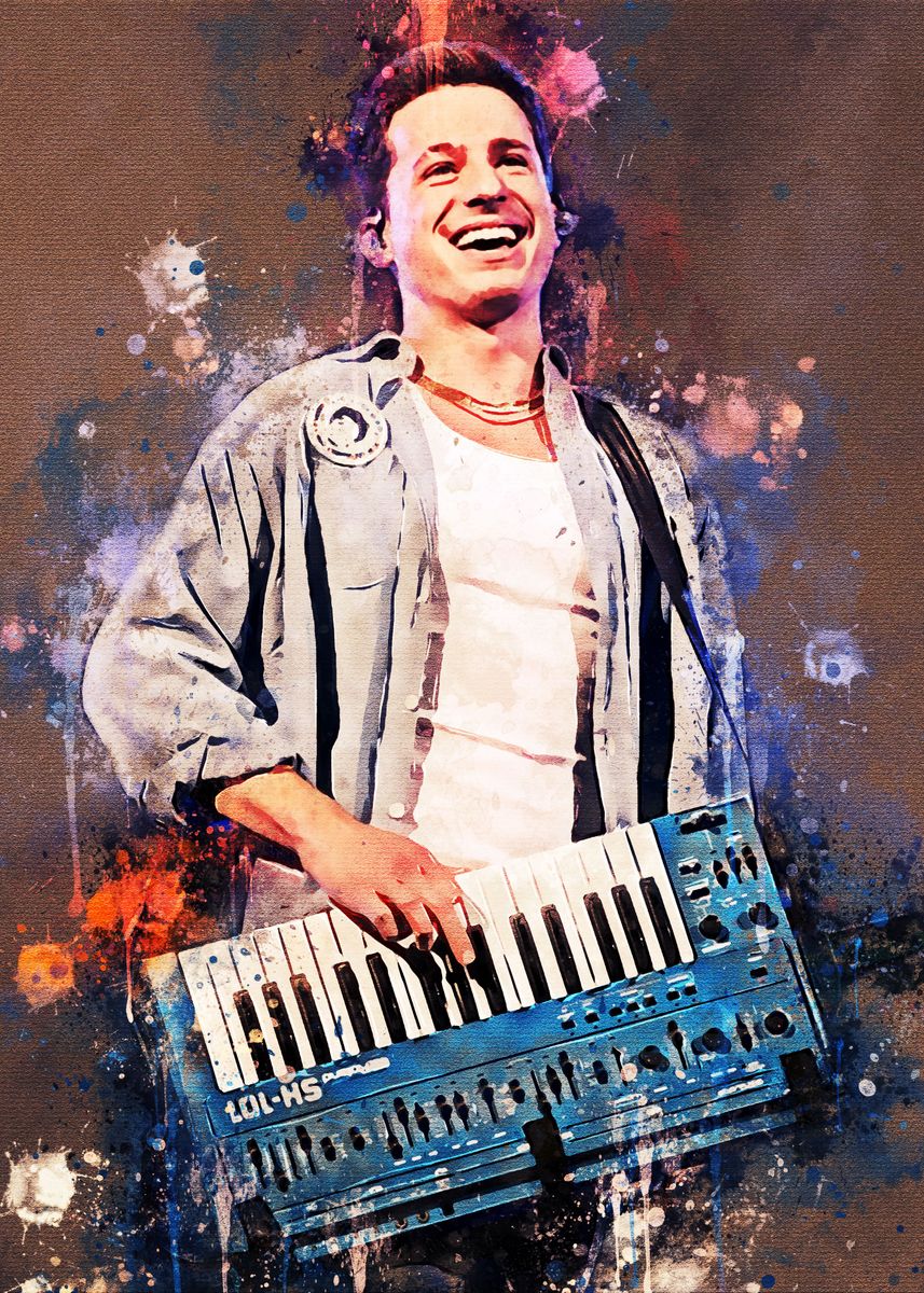 'Charlie Puth' Poster, picture, metal print, paint by SA KE | Displate
