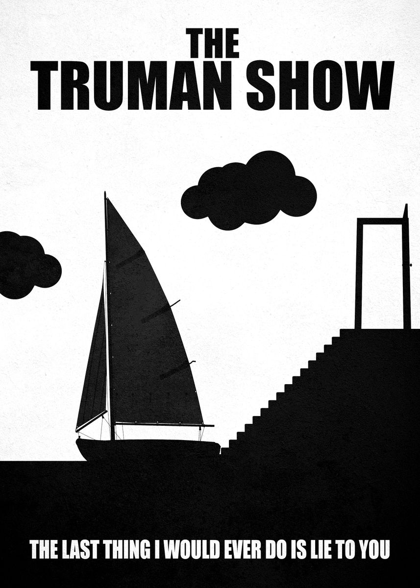 'The Truman Show' Poster, picture, metal print, paint by Graphix | Displate