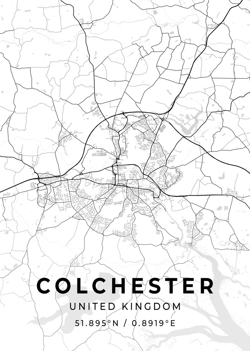 'Colchester UK' Poster, picture, metal print, paint by Conceptual ...