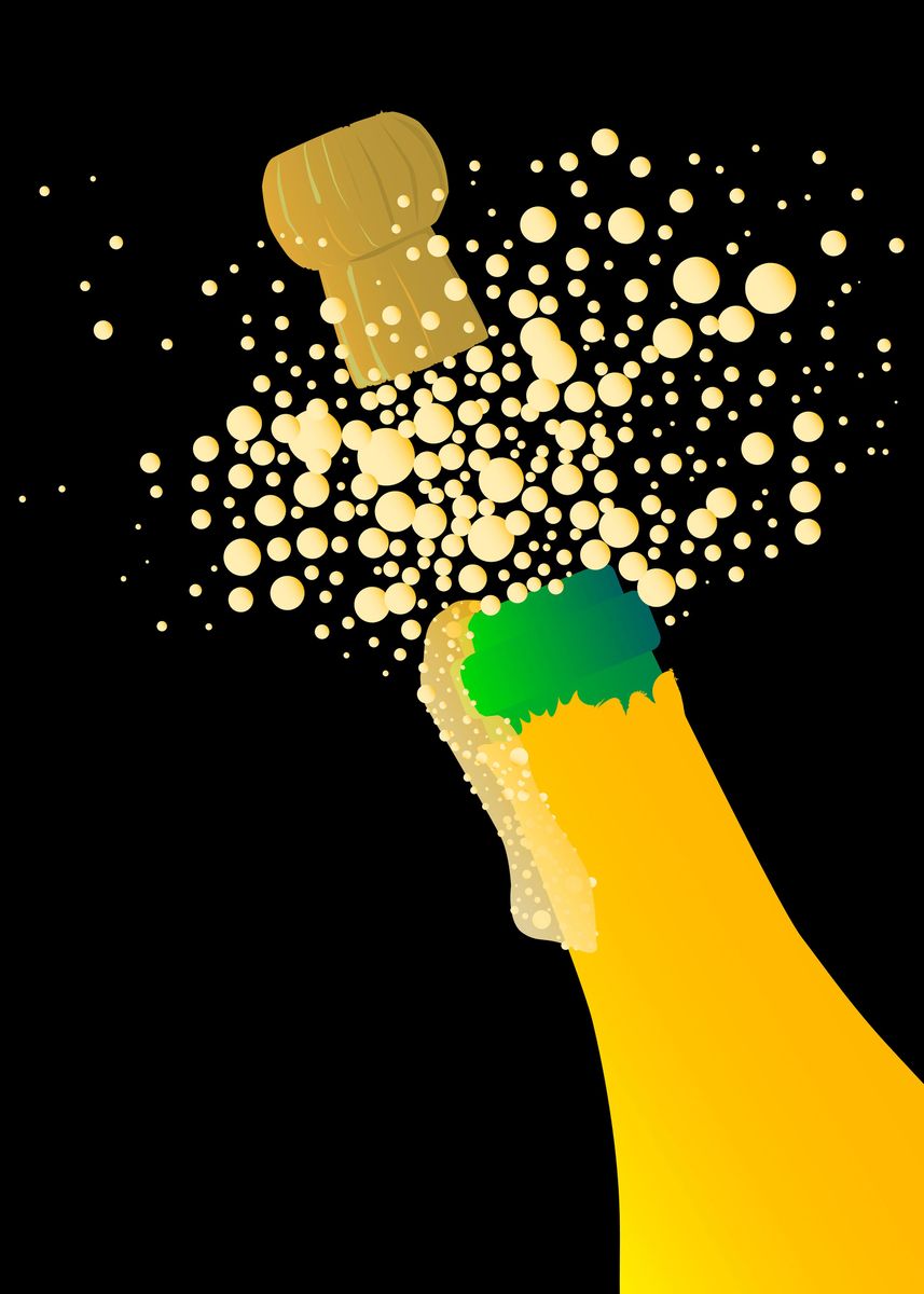 'Bubbly' Poster, picture, metal print, paint by HomeStead Digital ...
