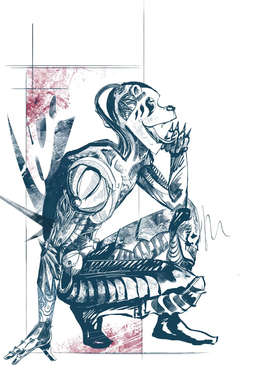 'blood thurst' Poster by Daniel Vasevski | Displate