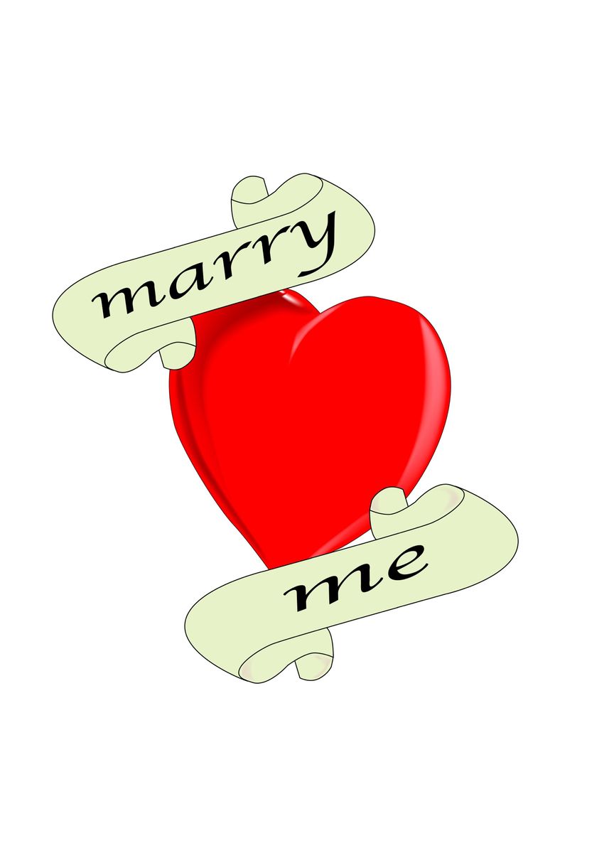 'Marry Me' Poster by HomeStead Digital | Displate