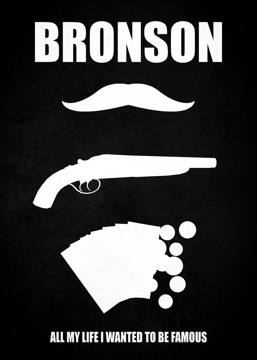 'Bronson' Poster, picture, metal print, paint by Graphix | Displate