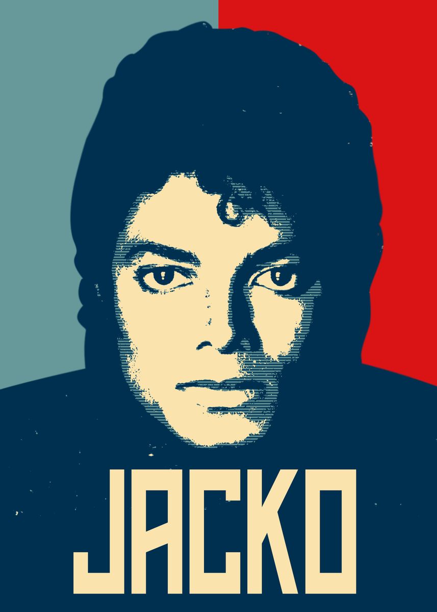 'Jacko' Poster, picture, metal print, paint by Ignite Colour | Displate