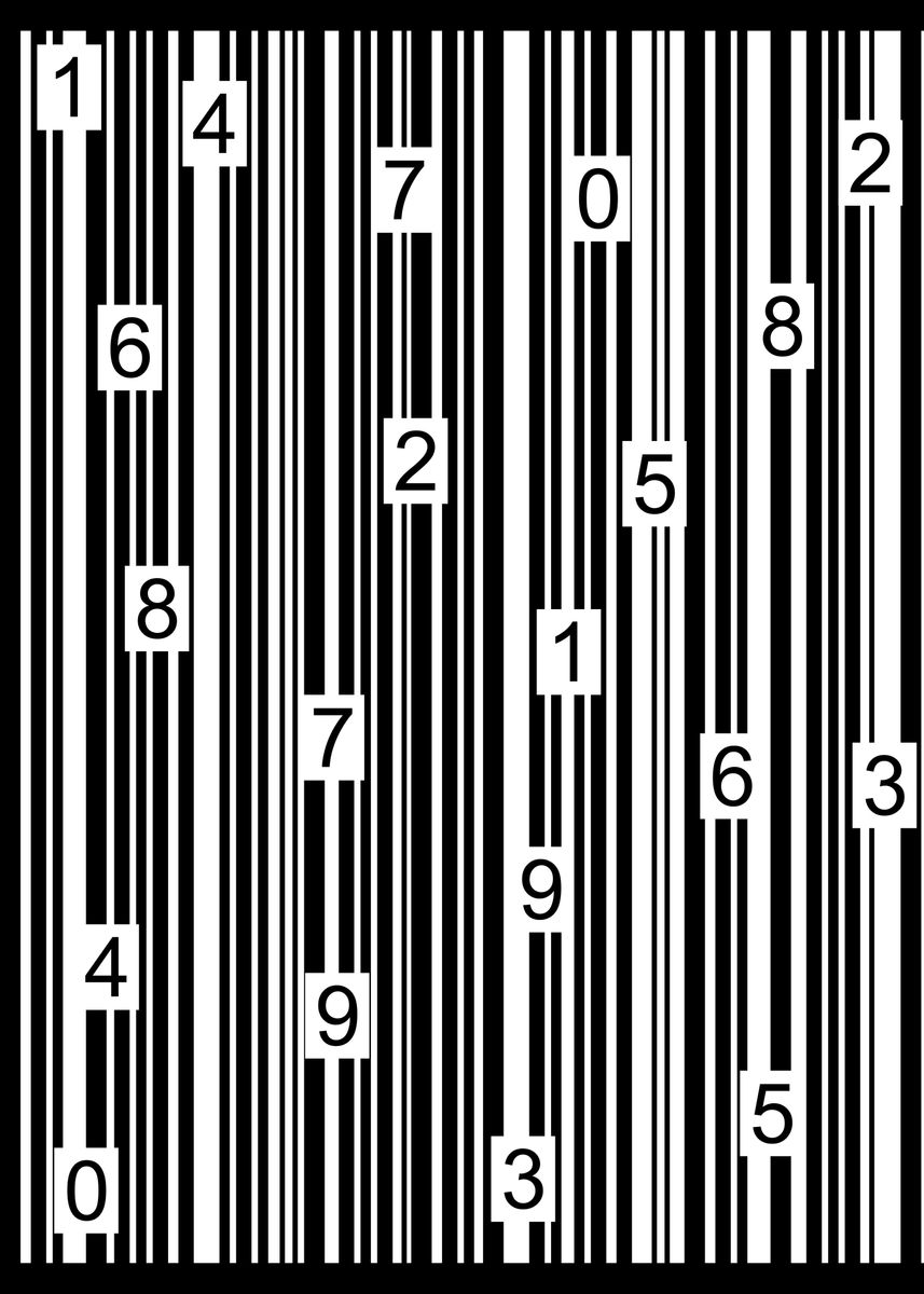 'Barcode' Poster, picture, metal print, paint by HomeStead Digital ...