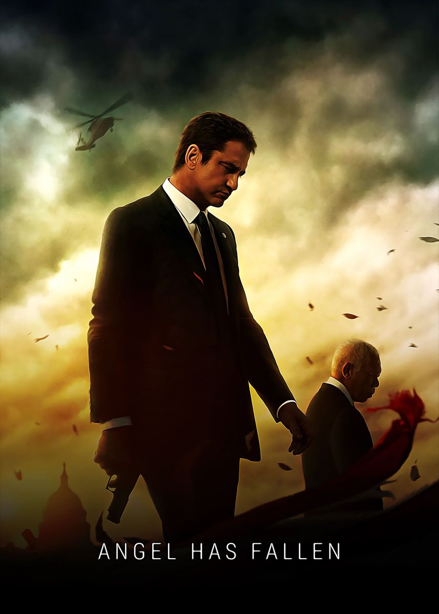 'Angel Has Fallen' Poster, picture, metal print, paint by SeeMyArt ...