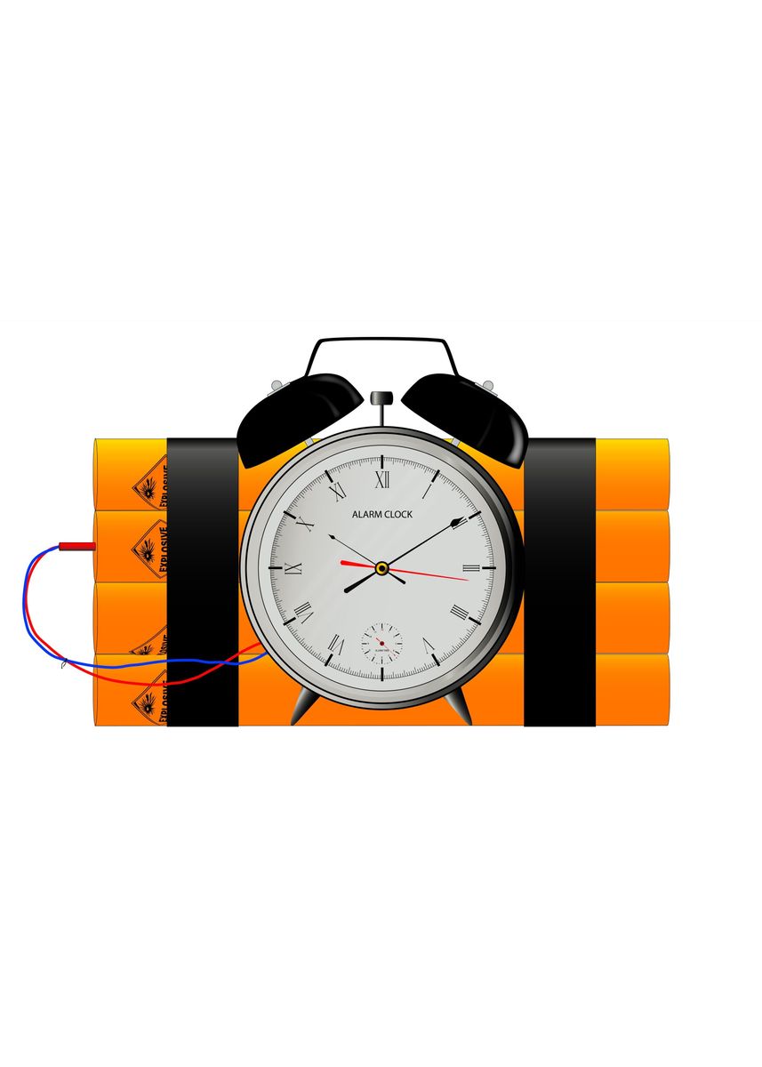 'Time Bomb' Poster, picture, metal print, paint by HomeStead Digital ...