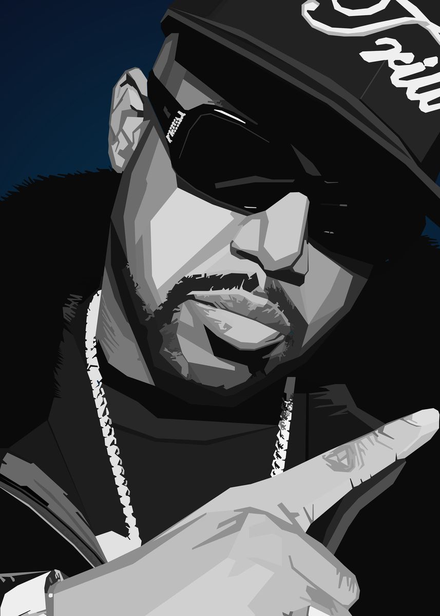 'Pimp C Rapper ' Poster, picture, metal print, paint by NGUYEN DINH ...