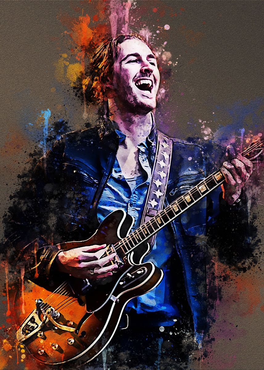 'Hozier' Poster, picture, metal print, paint by TI KI | Displate