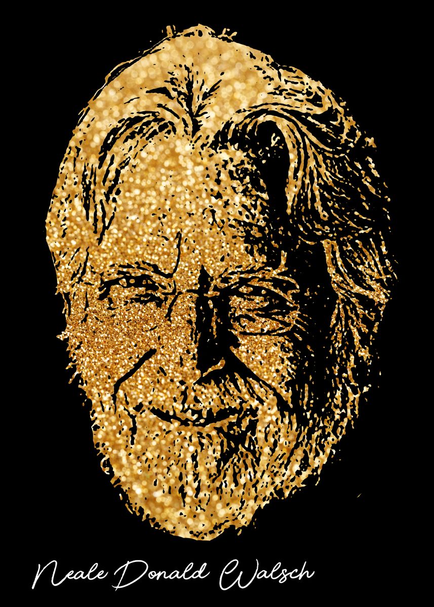 'Neale Donald Walsch' Poster, picture, metal print, paint by Kitty Kit ...