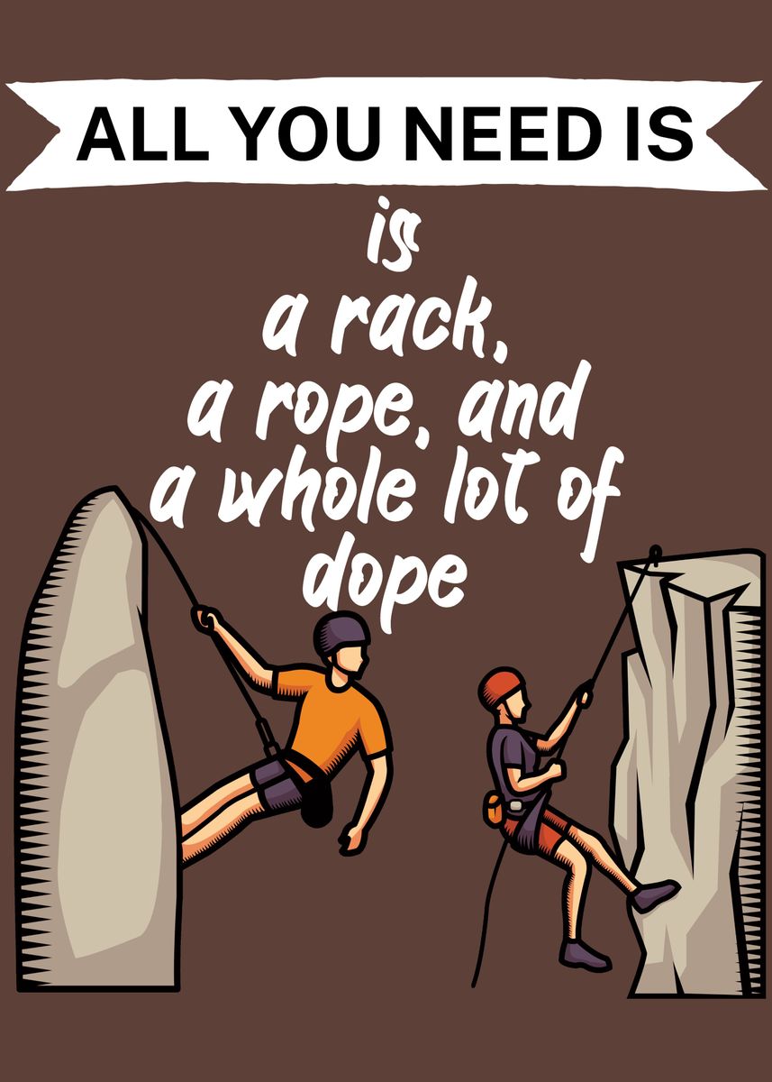 'Climbing rack rope' Poster by maxdesign | Displate