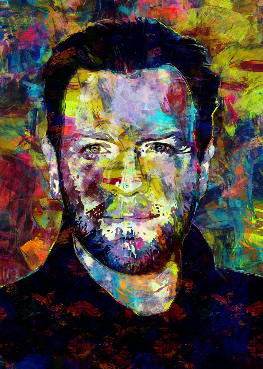 'Ewan Mcgregor' Poster, picture, metal print, paint by Alex Mann | Displate