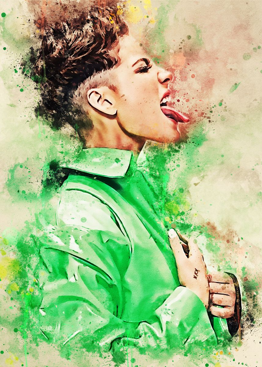 'Halsey' Poster, picture, metal print, paint by TI KI | Displate