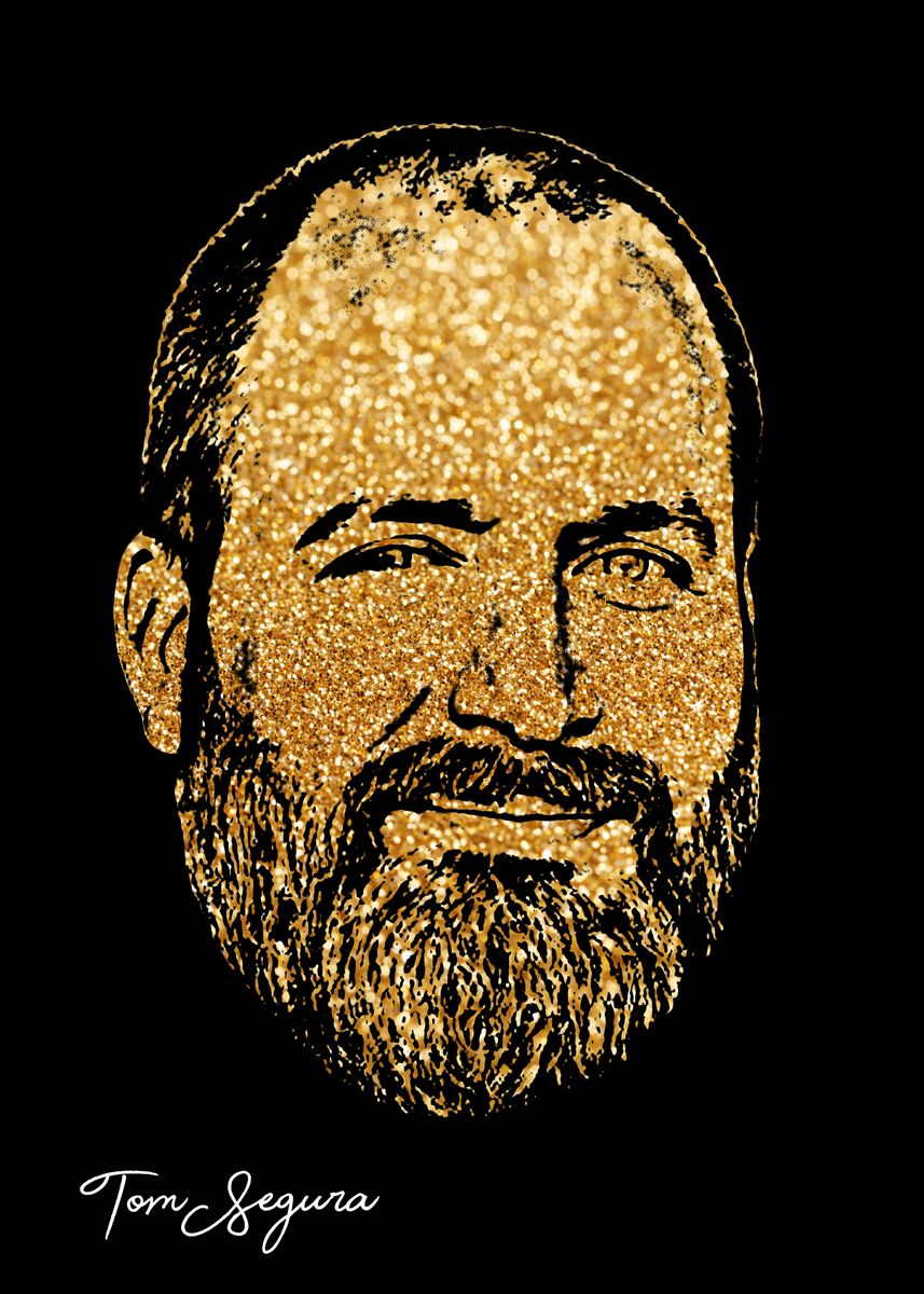 'Tom Segura portrait ' Poster, picture, metal print, paint by Kitty Kit ...