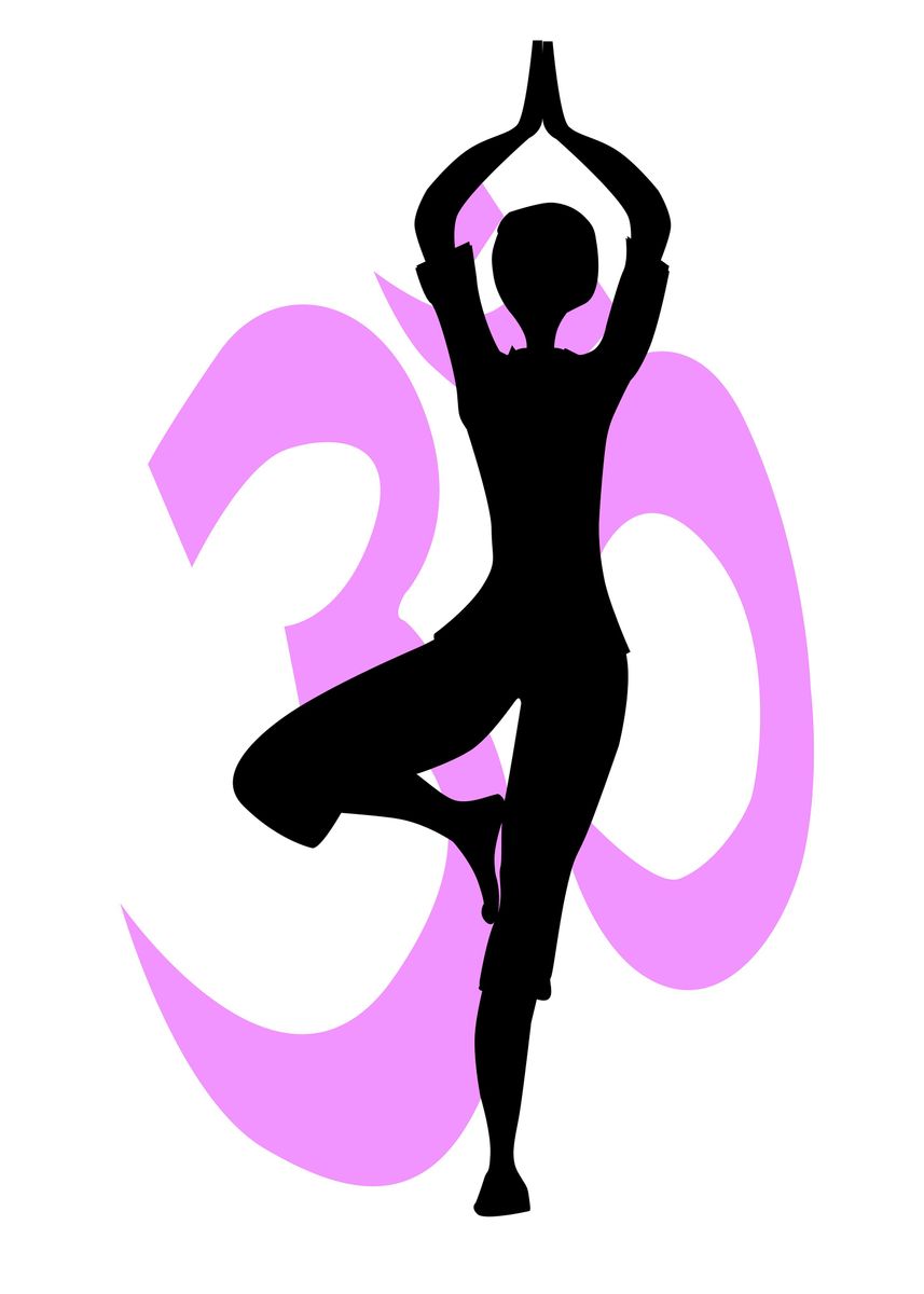 'Yoga Tree Pose' Poster, picture, metal print, paint by HomeStead ...